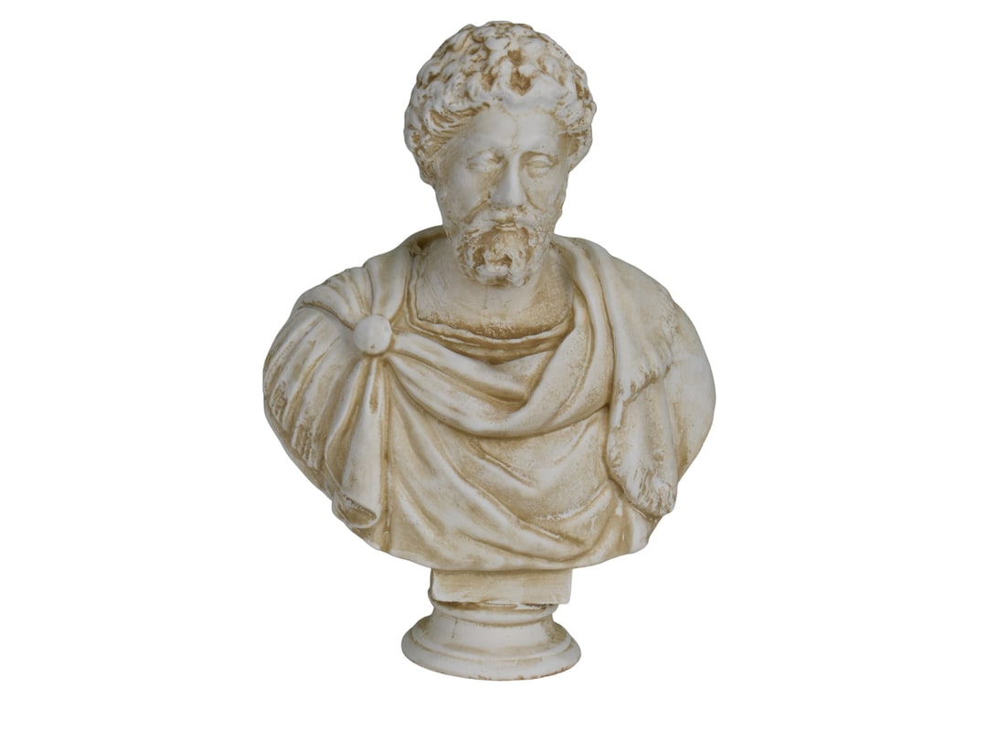 Marcus Aurelius Roman Emperor Stoic Philosopher Bust Head Portrait ...