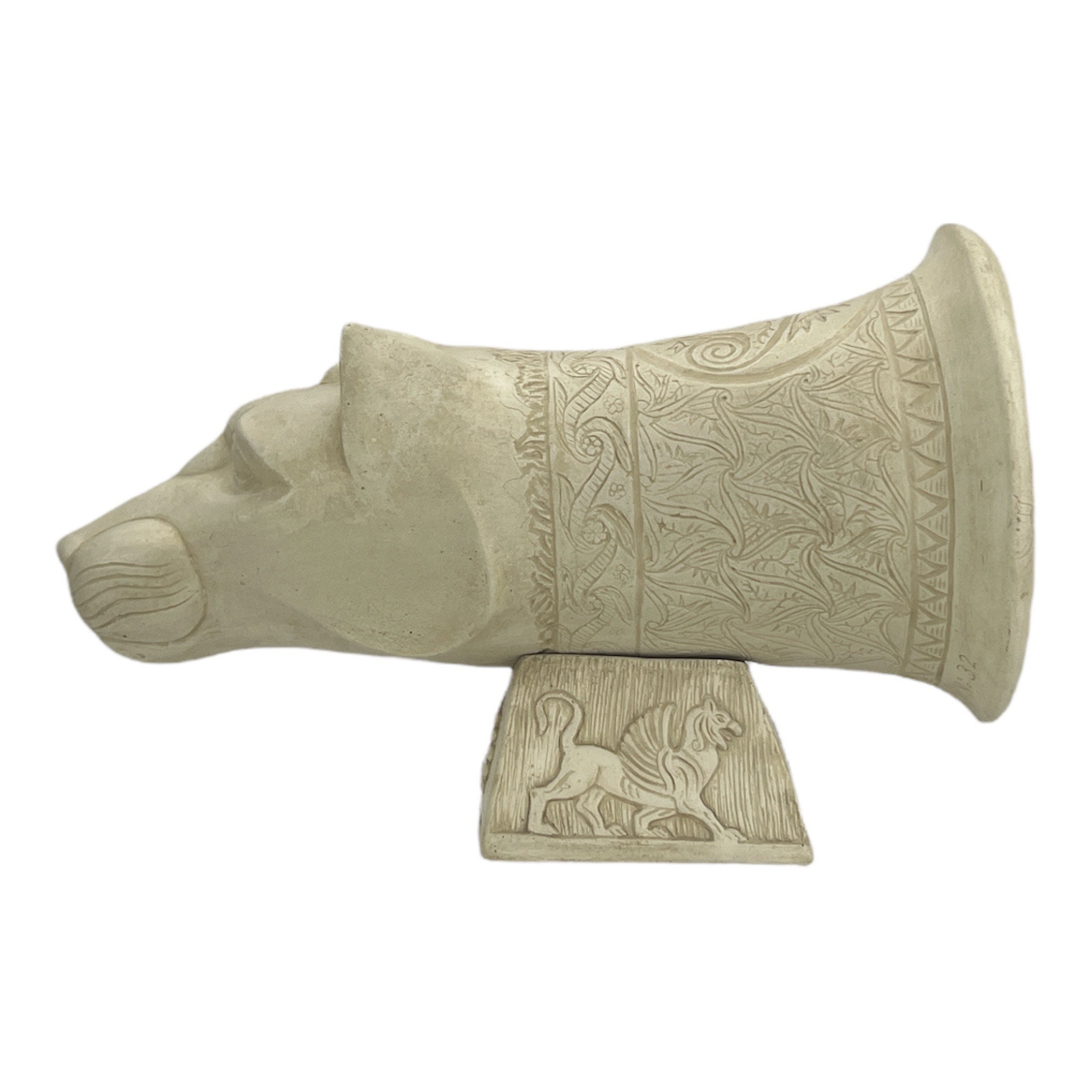 Lion Leon Rhyton Vase Ancient Greek Pottery Ceramic Home Decor - Etsy