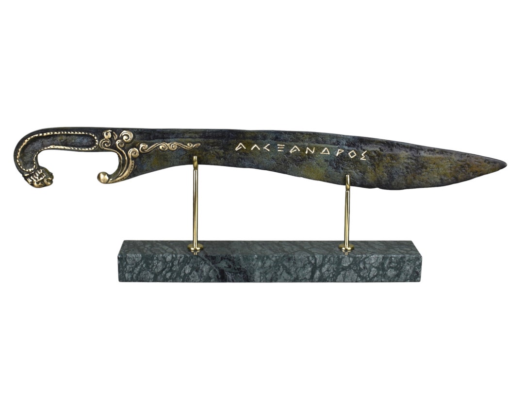 Great Alexander Macedonian Sword Ancient Greece Real Bronze Sculpture ...