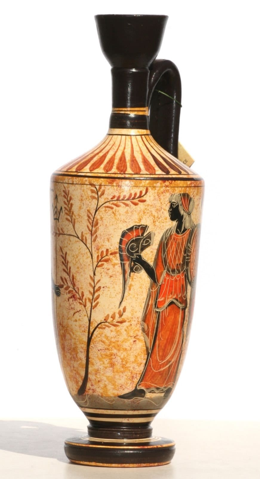 Greek Ceramic Vase Pot Vessel Lekythos Goddess Athena God Poseidon 10 ...