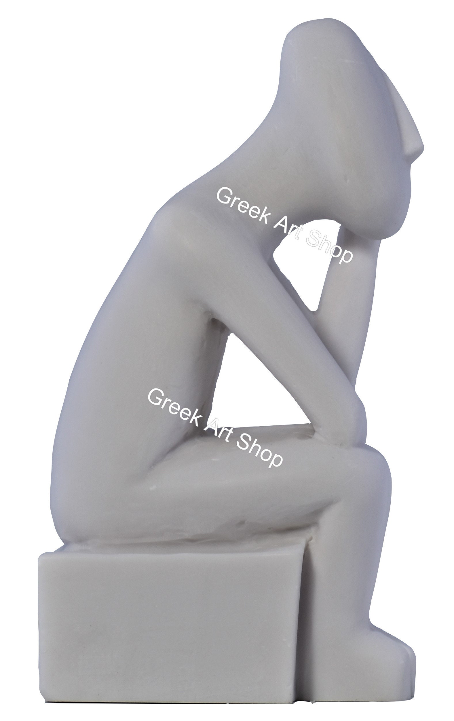 Cycladic Figurine Idol Thinker Ancient Greek Sculpture Statue | Etsy