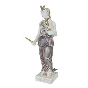 Hecate Hekate Greek Goddess of Magic Night Moon Greek Sculpture Statue ...