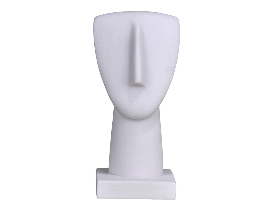Cycladic Idol Head – Cast Marble Greek Figurine, 6.9" - Etsy