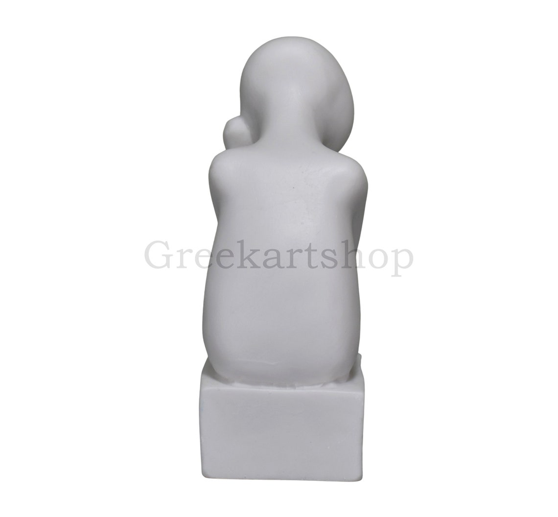 Cycladic Figurine Idol Thinker Ancient Greek Sculpture Statue Cast ...