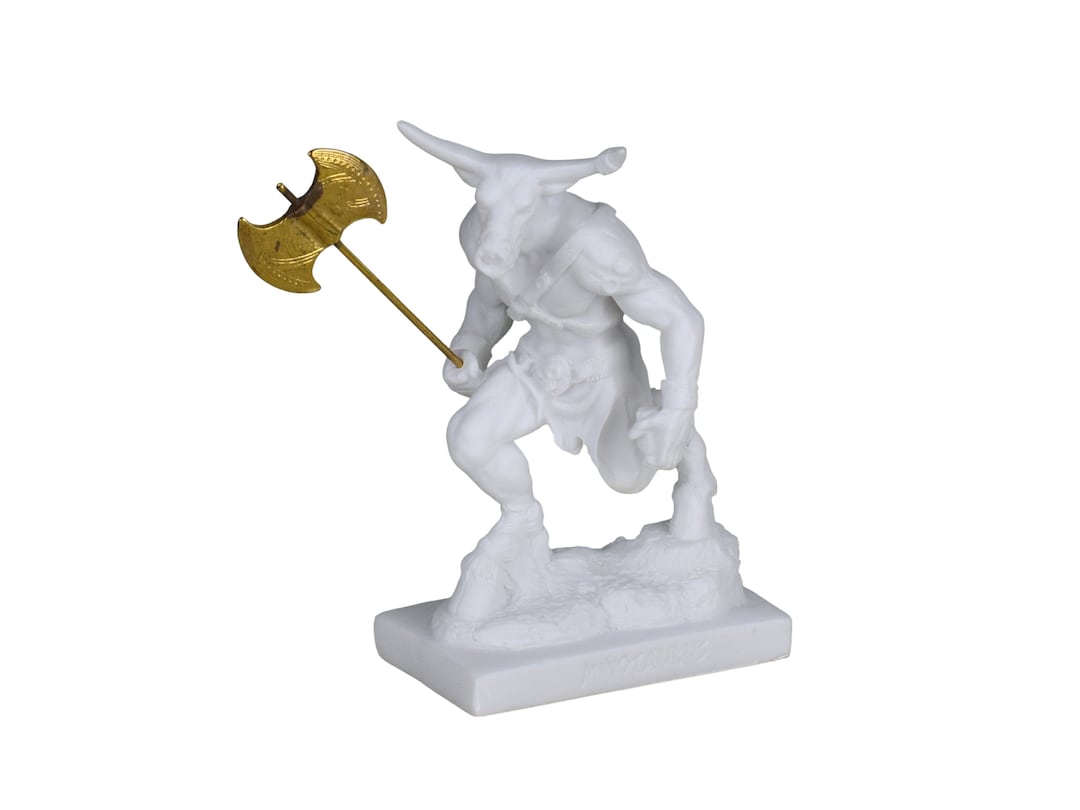 Minotaur Bull Head Demon Greek Statue Sculpture Theseus Myth - Etsy