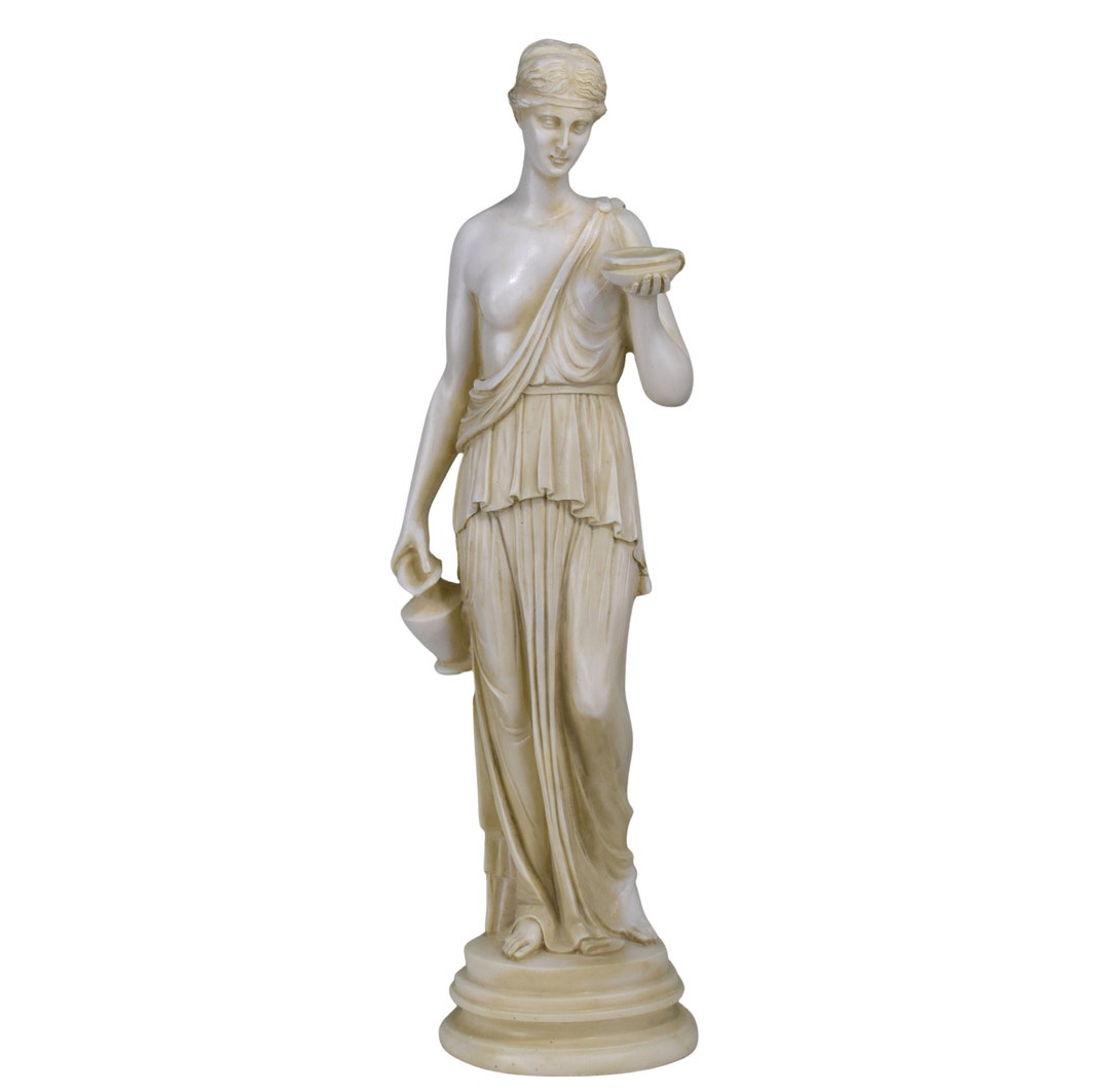 Hebe Goddess of Youth Cupbearer Female Greek Roman Statue - Etsy