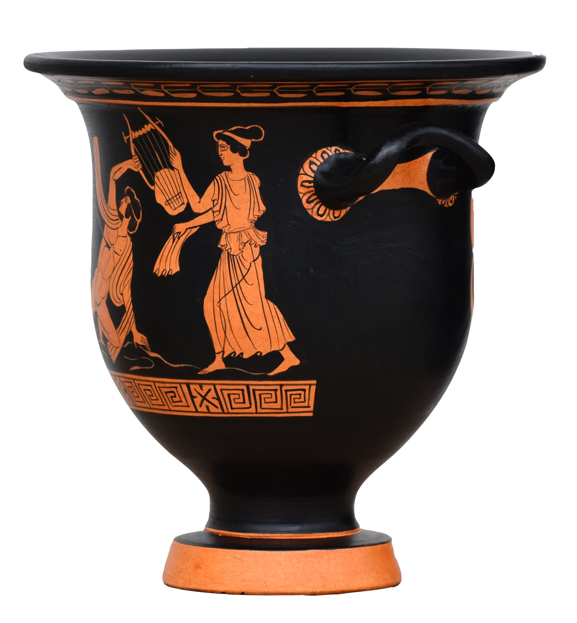 Death of Orpheus Krater Vase Ancient Greek Pottery Dionysos With Satyrs ...