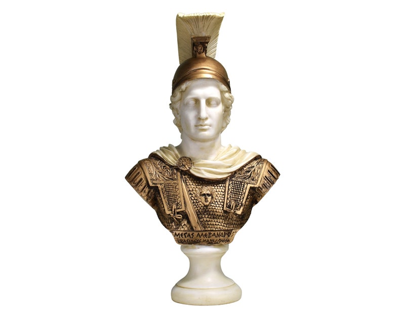 ALEXANDER the GREAT King With Helmet and Armor Head Bust Greek - Etsy