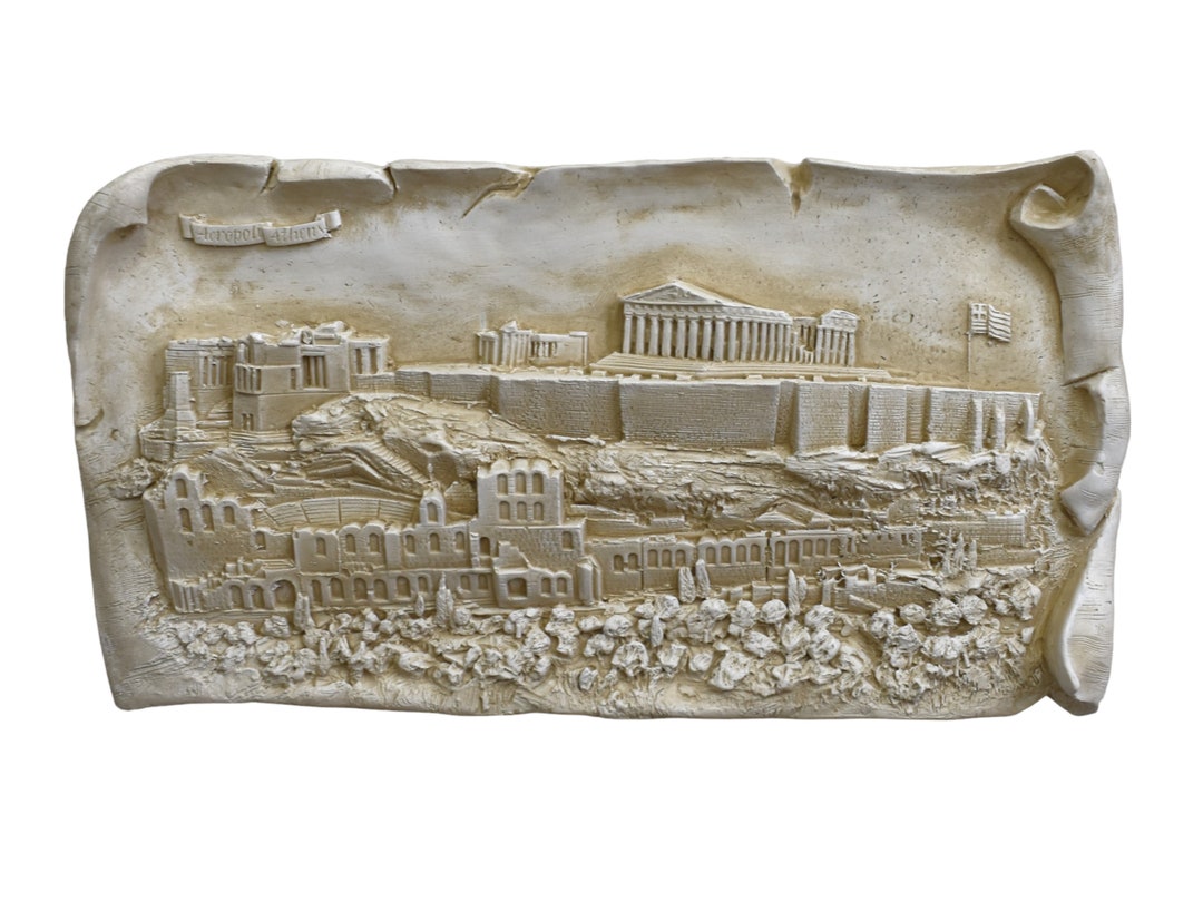 Acropolis Parthenon Athens Goddess Athena Temple Cast Stone Relief ...
