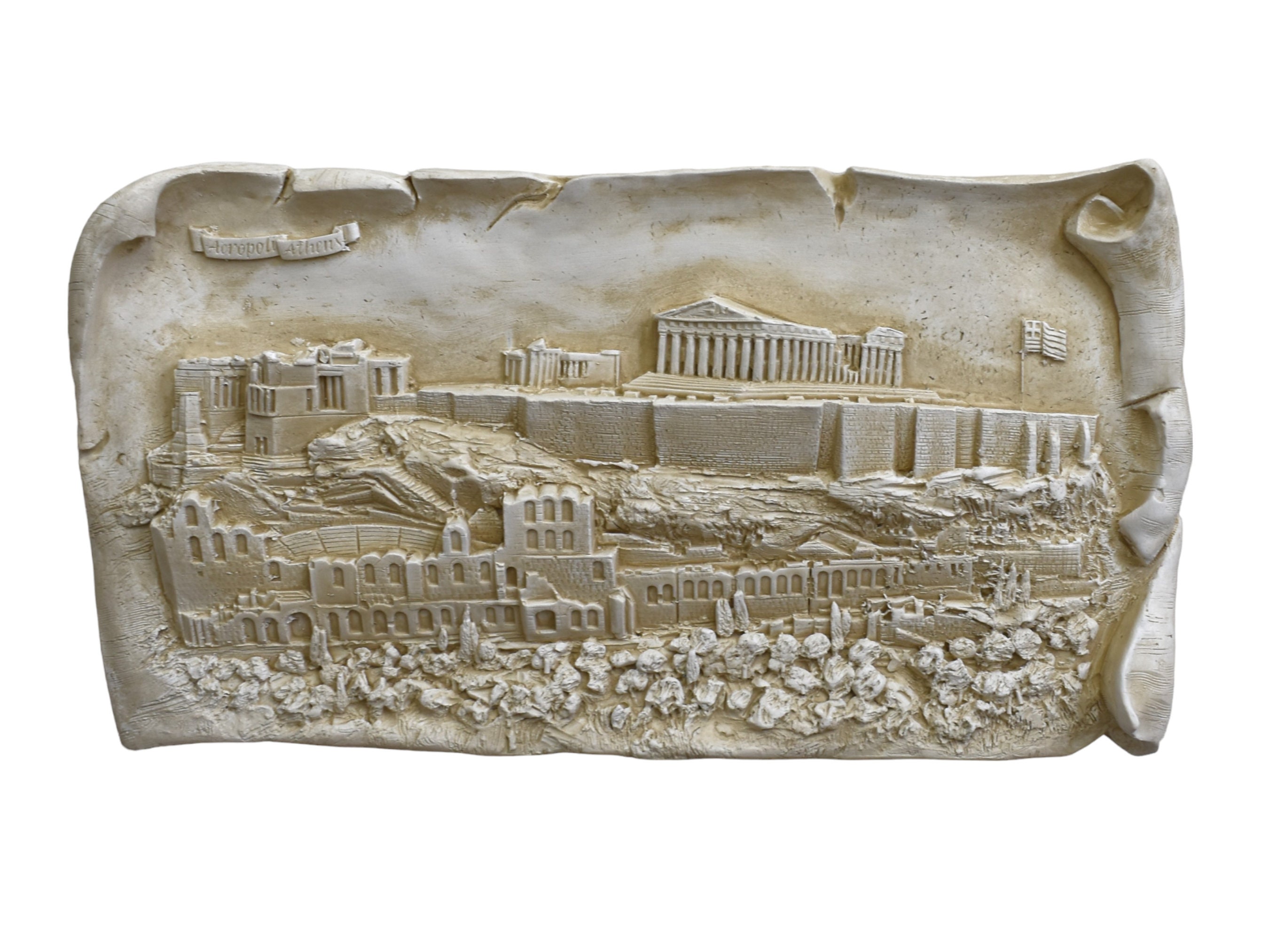 Acropolis Parthenon Athens Goddess Athena Temple Cast Stone Relief ...