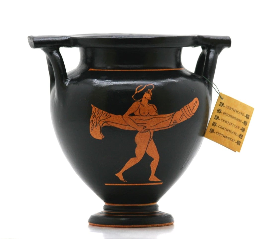 Phallus Krater Ancient Greek Ceramic Vase Pottery Erotic Art Copy 470 ...