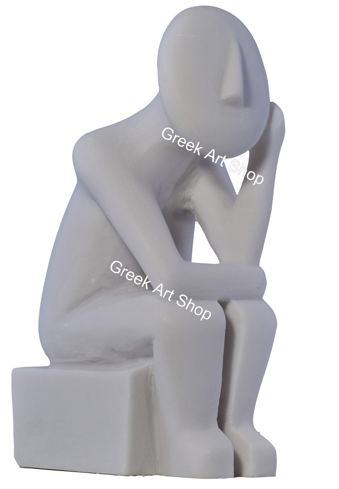 Cycladic Figurine Idol Thinker Ancient Greek Sculpture Statue | Etsy