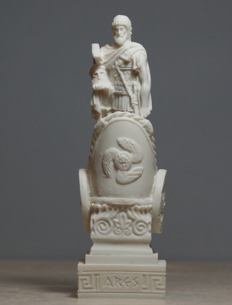 ARES MARS Dieu grec de la guerre Statue dalbâtre Sculpture | Etsy