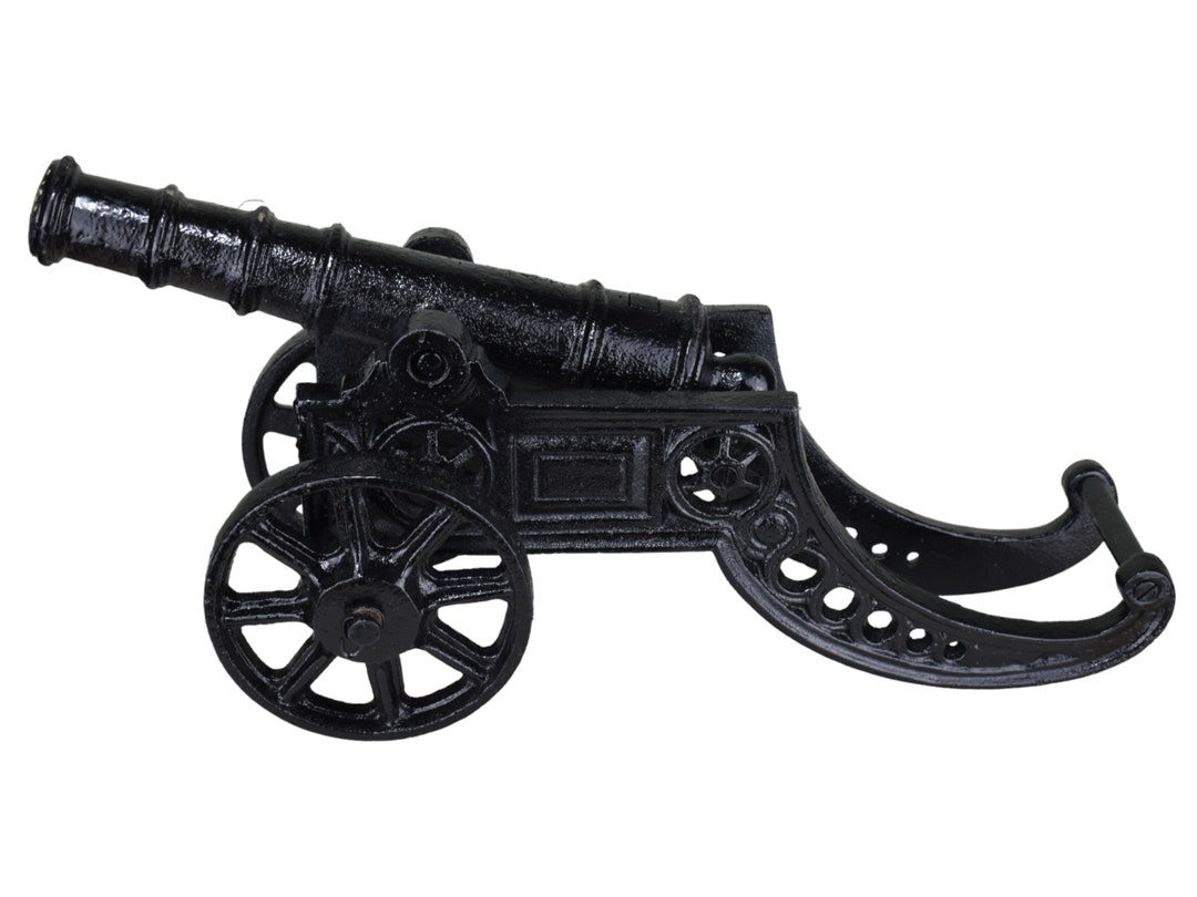 Cast Iron Canon Metal Art Sculpture Ornament Decor - Etsy