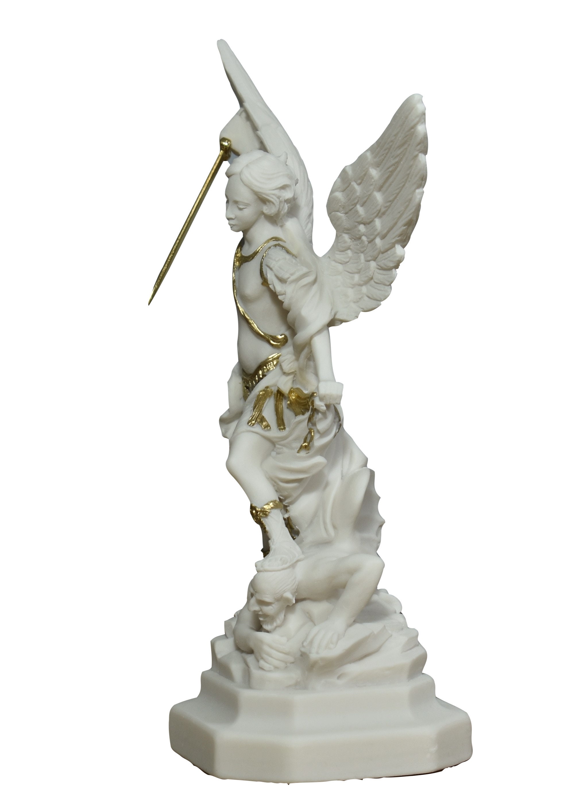 San Miguel Arcángel derrotó a Lucifer Estatua griega Escultura - Etsy ...