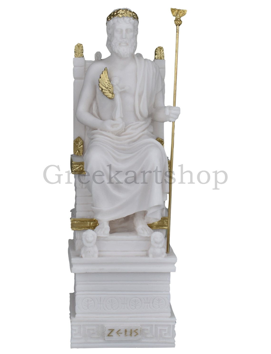 King of Gods ZEUS JUPITER Greek Handmade Statue Figure | Etsy