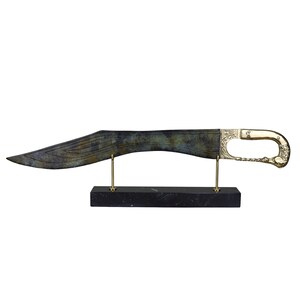 Kopis Macedonian Sword Blade Ancient Greek Real Bronze Metal Art Sculpture Museum Copy Green ...