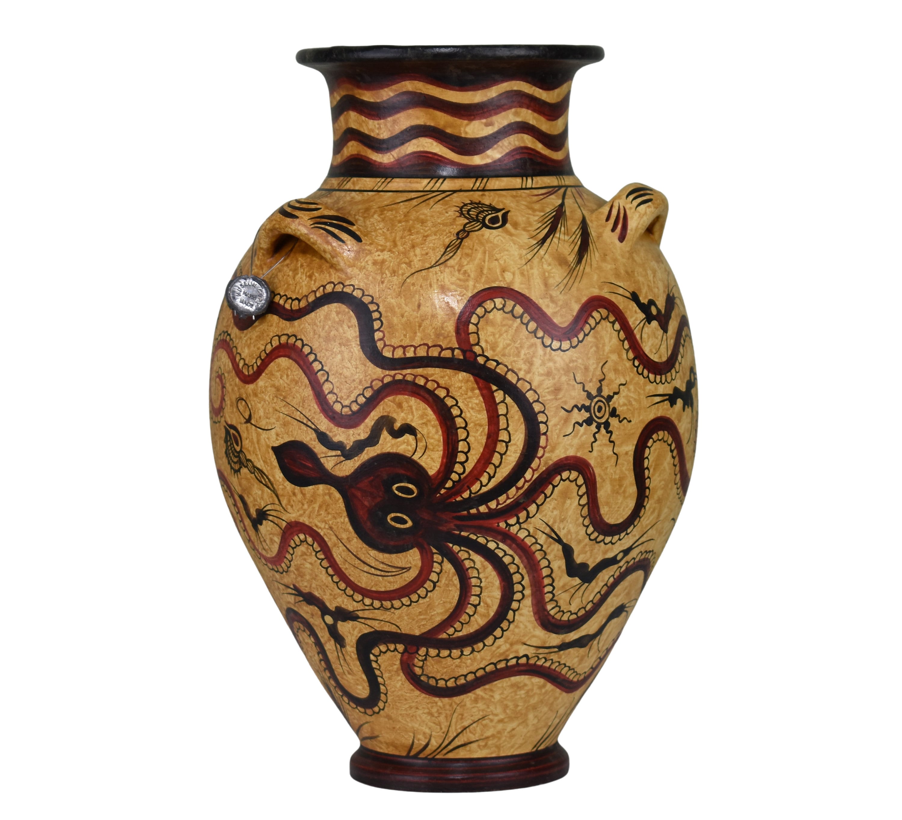 Octopus Vase Amphora Marine Style Minoan Pottery Knossos | Etsy