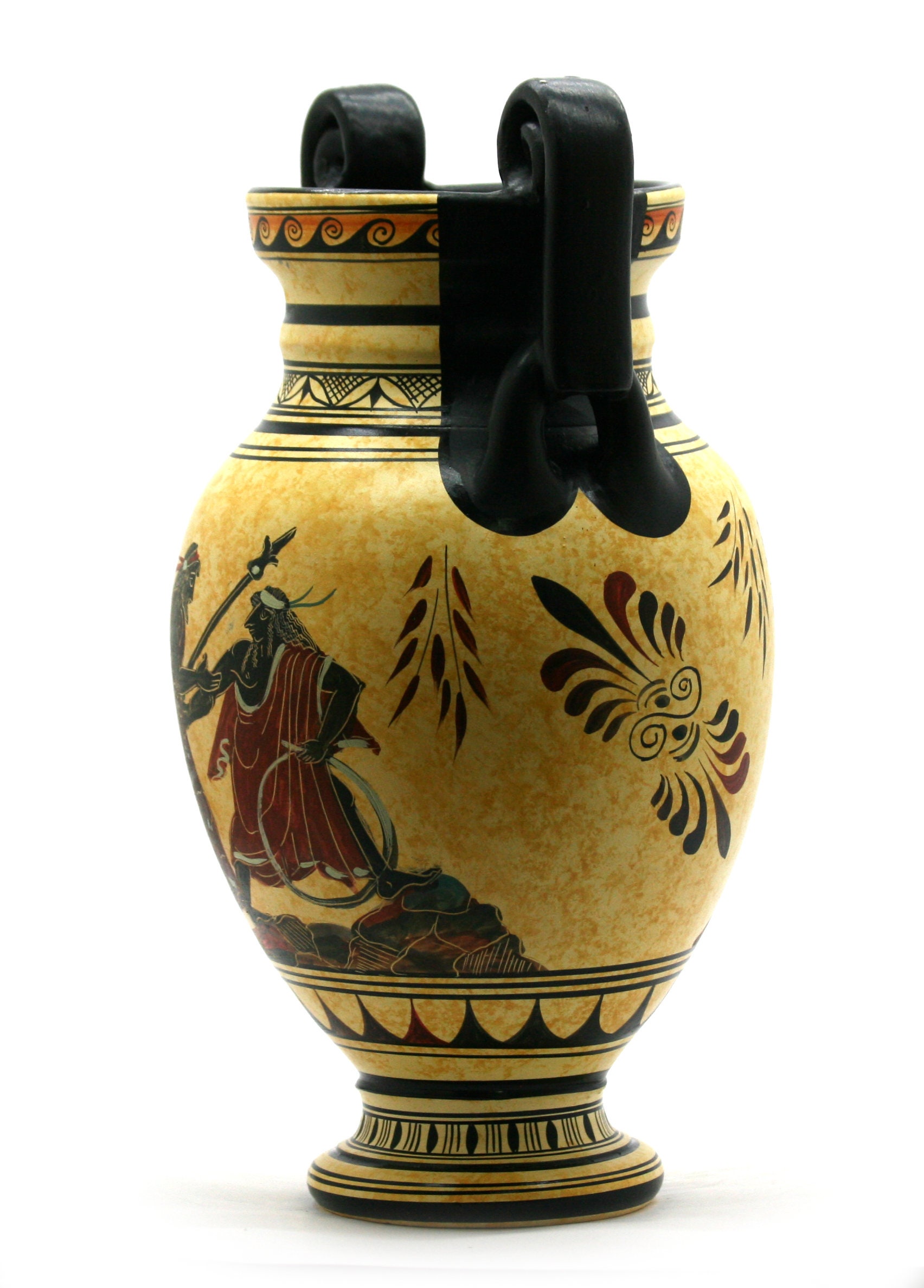 Muse Playing Lyre Amphora Vase Ancient Greek Pottery Ceramic - Etsy