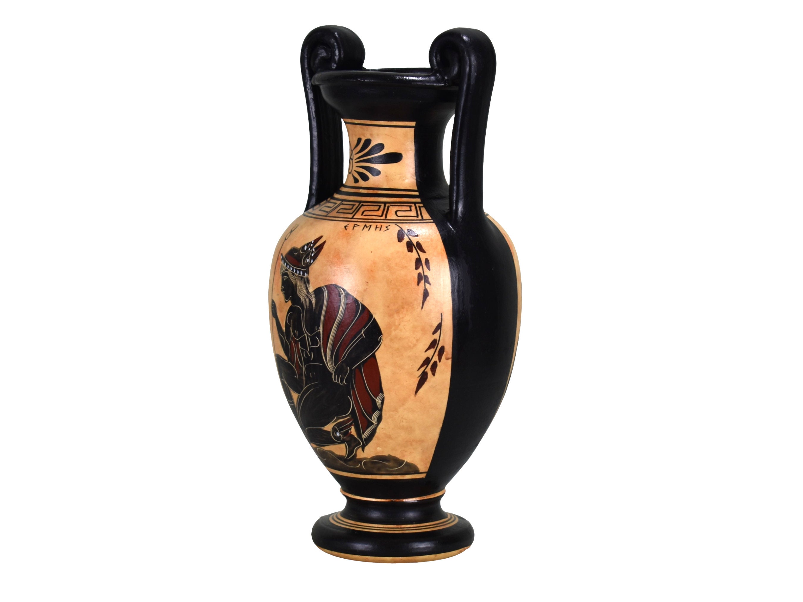 Greek God Hermes & Dionysus Vase Pot Ancient Greek Ceramic Pottery - Etsy