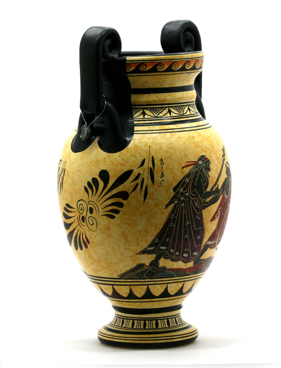 Muse Playing Lyre Amphora Vase Ancient Greek Pottery Ceramic - Etsy