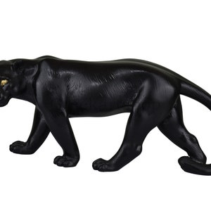 Black Puma Panther Cougar Statue Sculpture Figure Cast Marble - Etsy