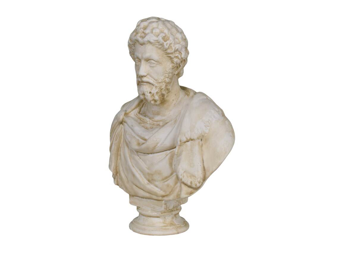 Marcus Aurelius Roman Emperor Stoic Philosopher Bust Head Portrait ...