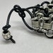 Book Chain & Black Leather Cord Bracelet - Etsy