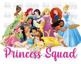Princess Squad Png | Etsy