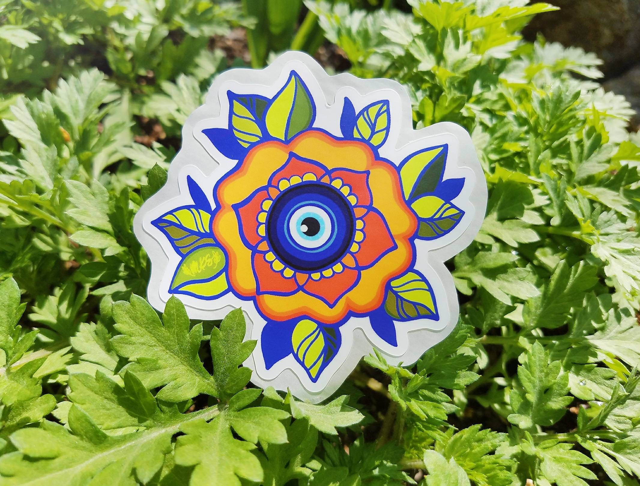 Evil Flower Sticker - Etsy