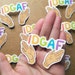 IDGAF Rainbow Sticker Matte Vinyl Waterproof Sticker - Etsy