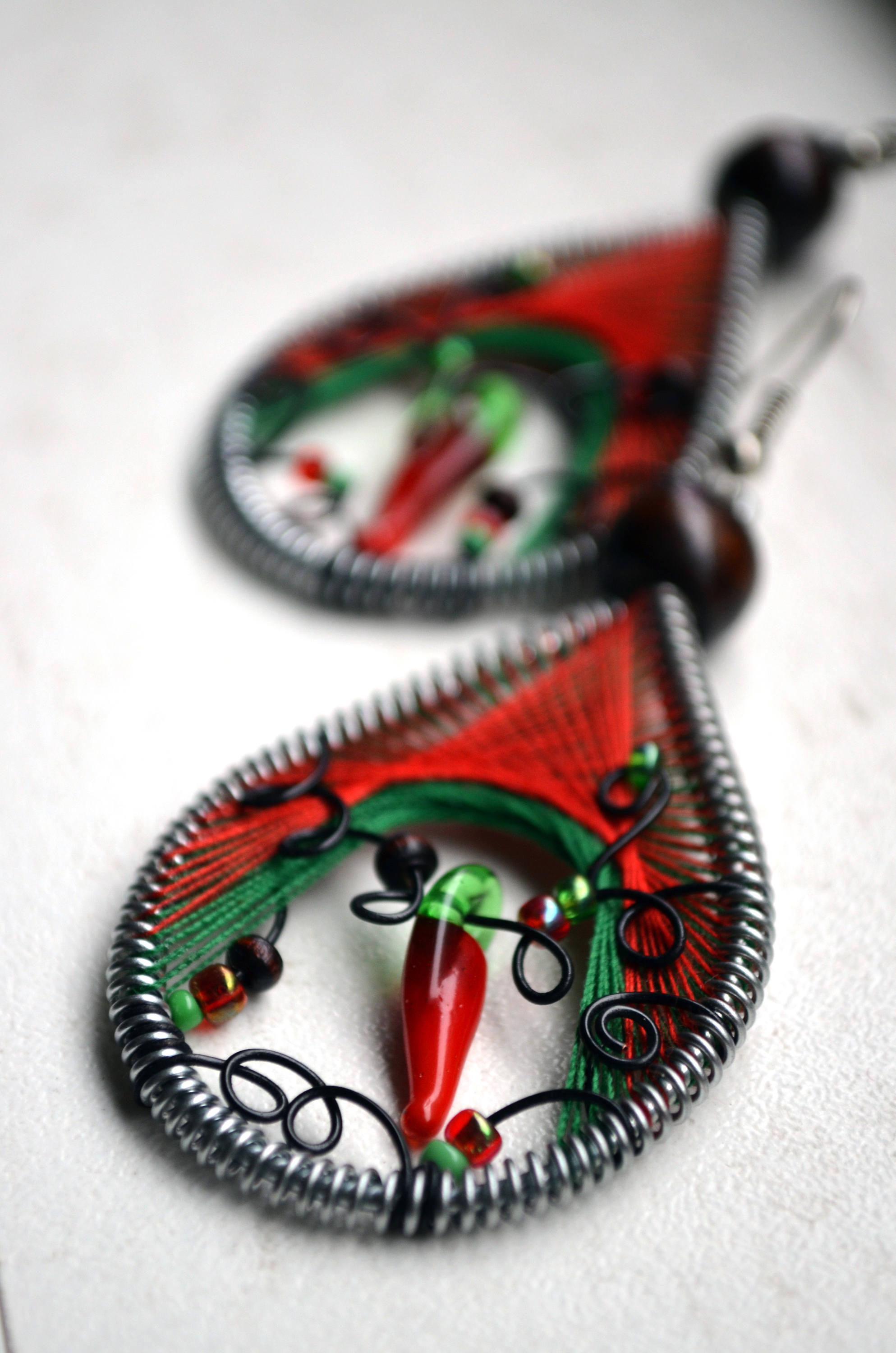 Pepper jewelry/ red chilli earrings/ red hot chili peppers/ | Etsy
