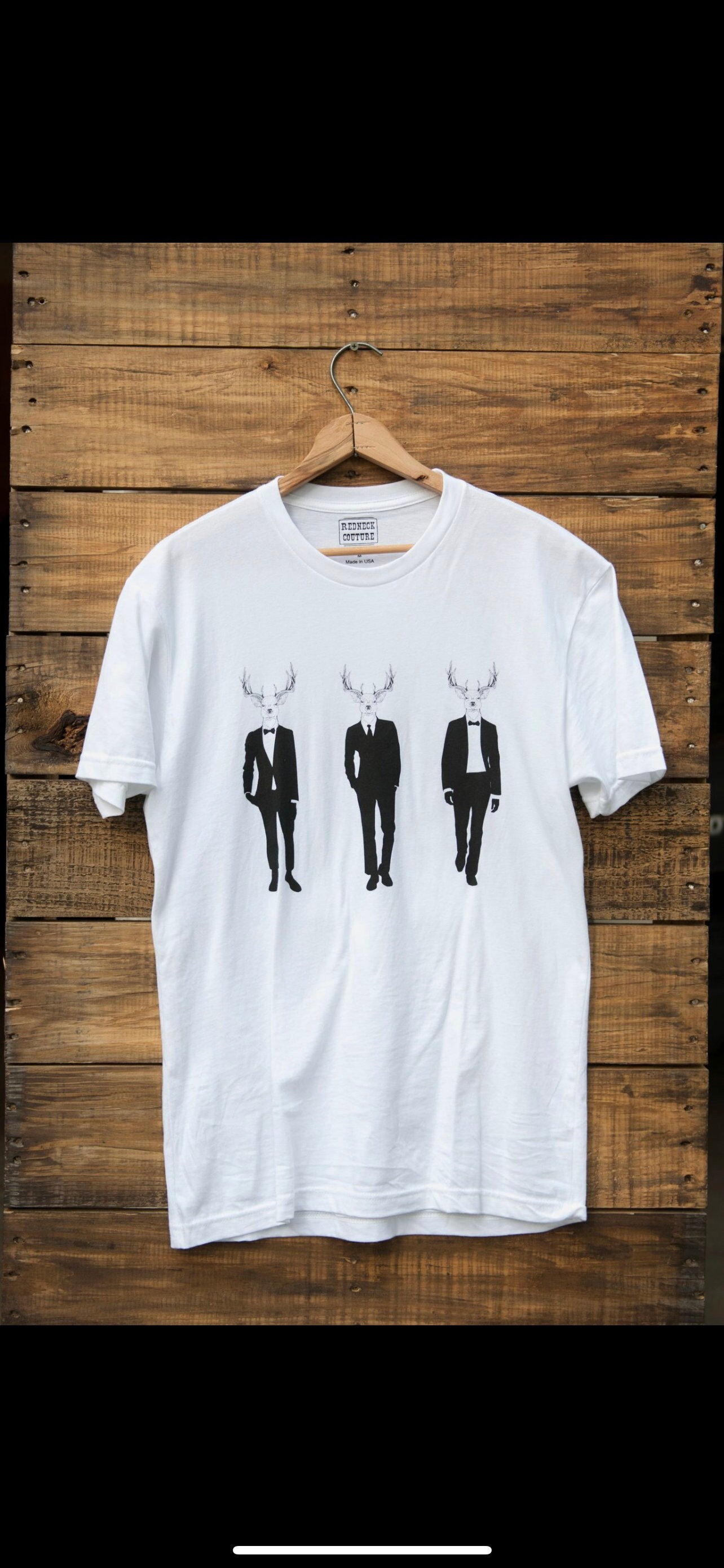 Redneck Couture Western Men’s Bucks in Tux Tee - Etsy