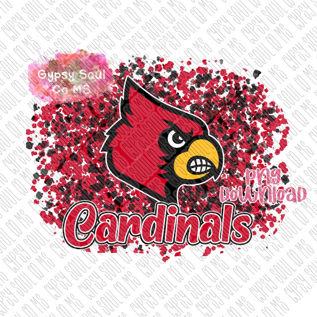 Cardinals L Red L Black L Paint Splatter L PNG DOWNLOAD ONLY - Etsy