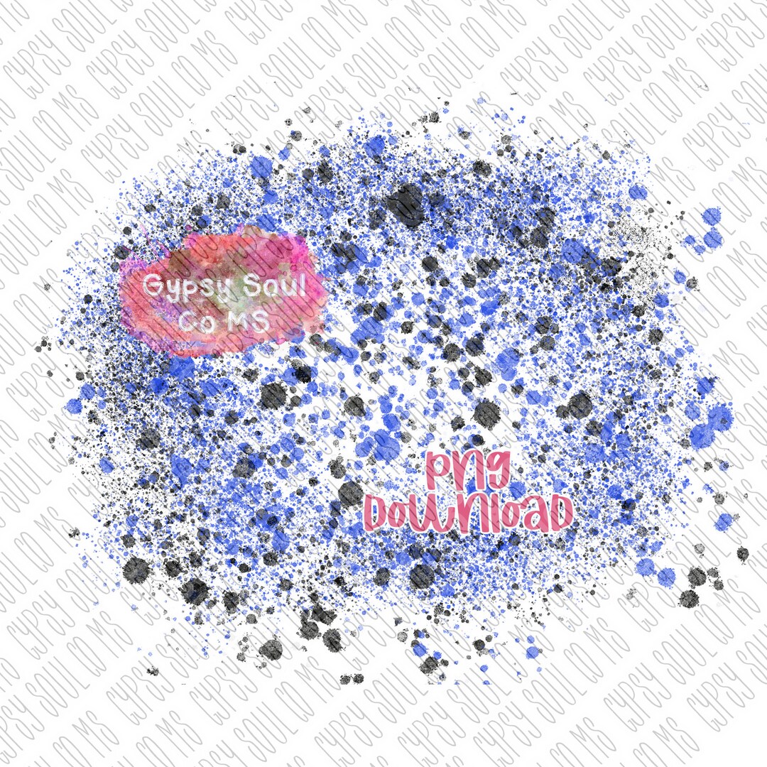 Paint Splatter L Blue L Red L PNG DOWNLOAD ONLY - Etsy
