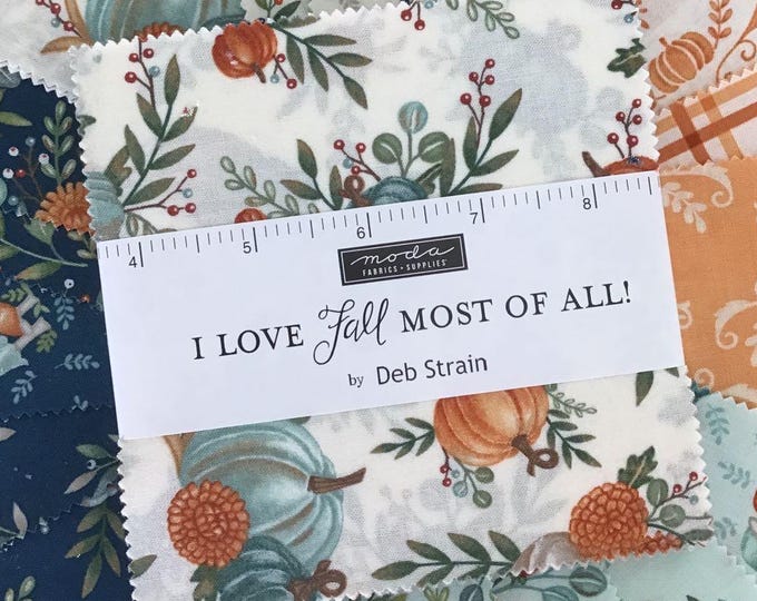 I Love Fall Most of All Charm Pack by Deb Strain for Moda Fabrics, (42 ...