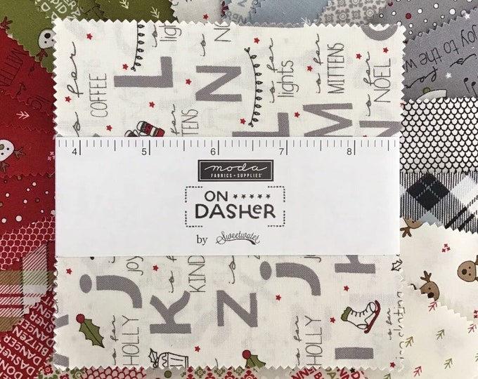 On Dasher Charm Pack by Sweetwater for Moda Fabrics, (42) 5" Precut ...