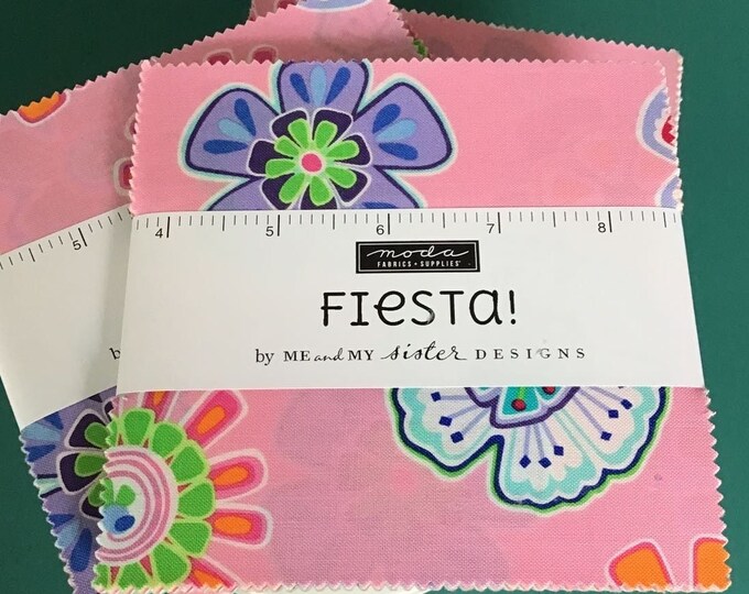 Fiesta! Charm Pack by Me and My Sister Designs for Moda Fabrics, (42) 5 ...