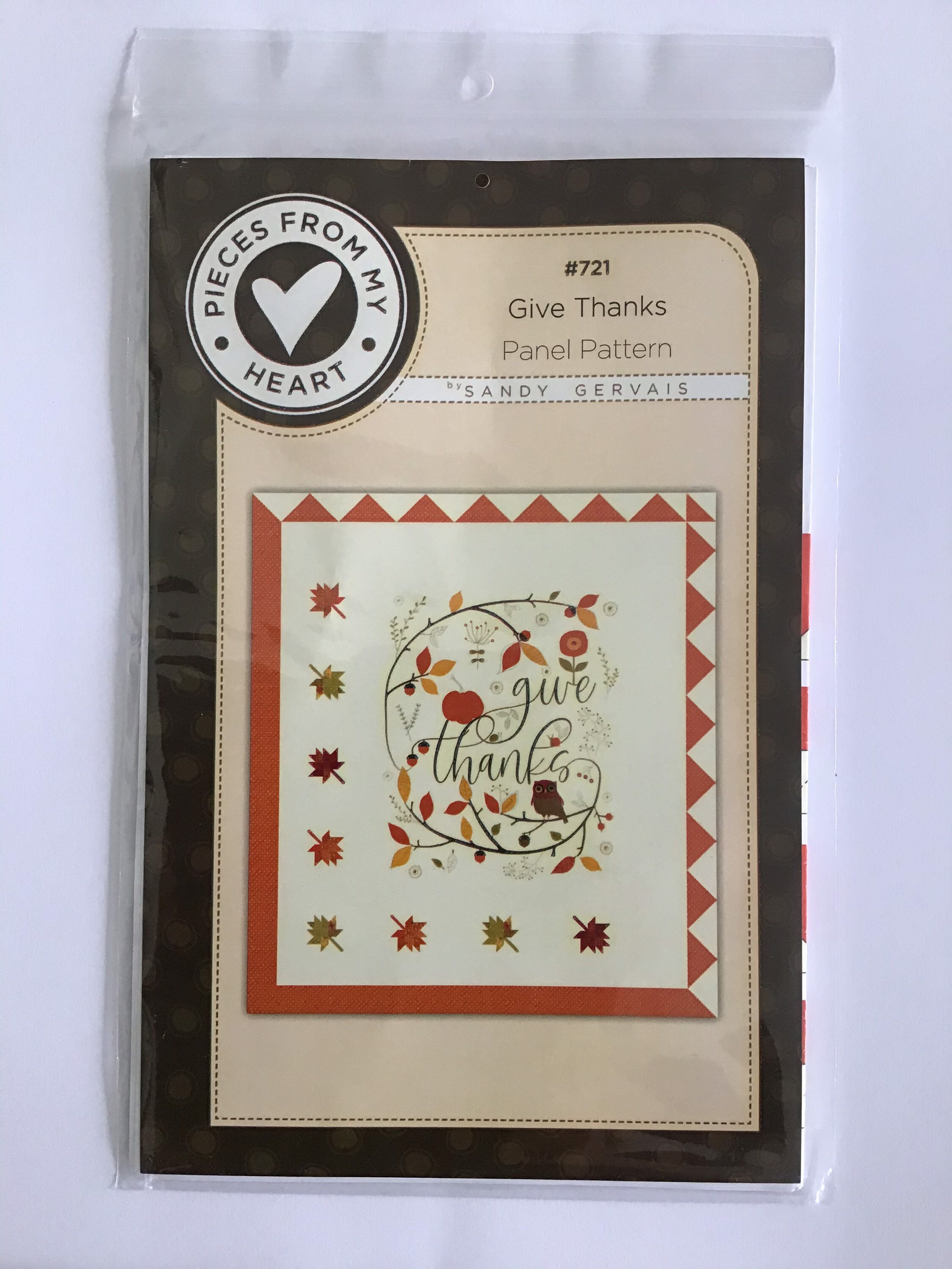Give Thanks Pattern Designed by Sandy Gervais of Pieces From - Etsy