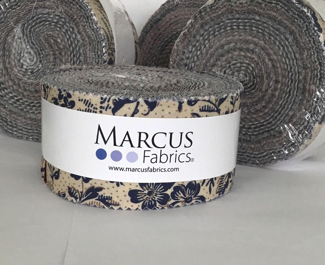 Indigo Neutrals Jelly Roll by Monika Zhu for Marcus Fabrics, (40) 2 1/2 ...