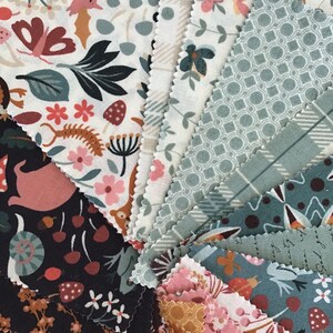 Acorn Hollow Charm Pack by Basicgrey for Moda Fabrics, (42) 5" Precut Cotton Autumn Inspired ...