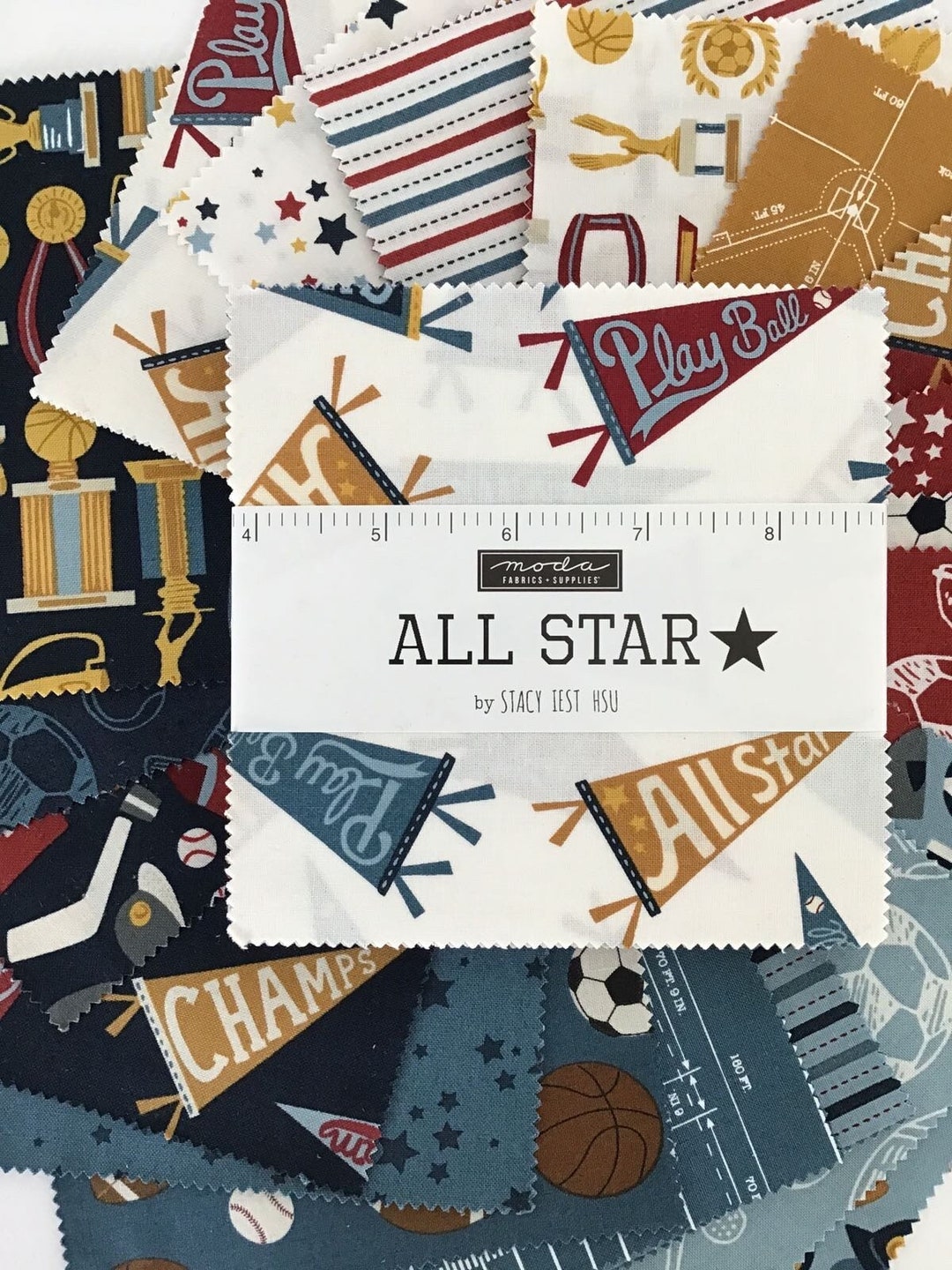 All Star Charm Pack by Stacy Iest Hsu for Moda Fabrics, (42) 5" Precut ...