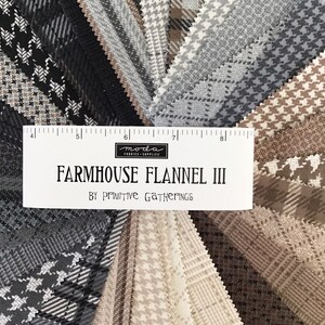 Farmhouse Flannel III Charm Pack by Primitive Gatherings for Moda ...