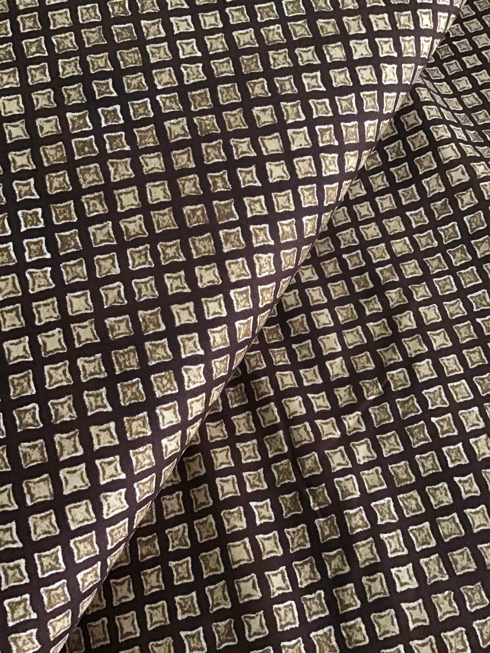 Brown on Dark Brown Quilt Fabric From the Indonesia Collection - Etsy