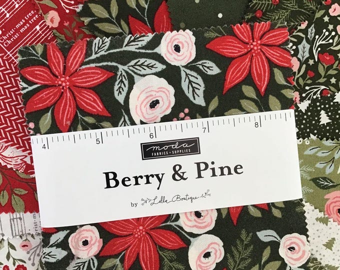 Berry & Pine Charm Pack by Lella Boutique for Moda Fabrics, (42) 5 ...