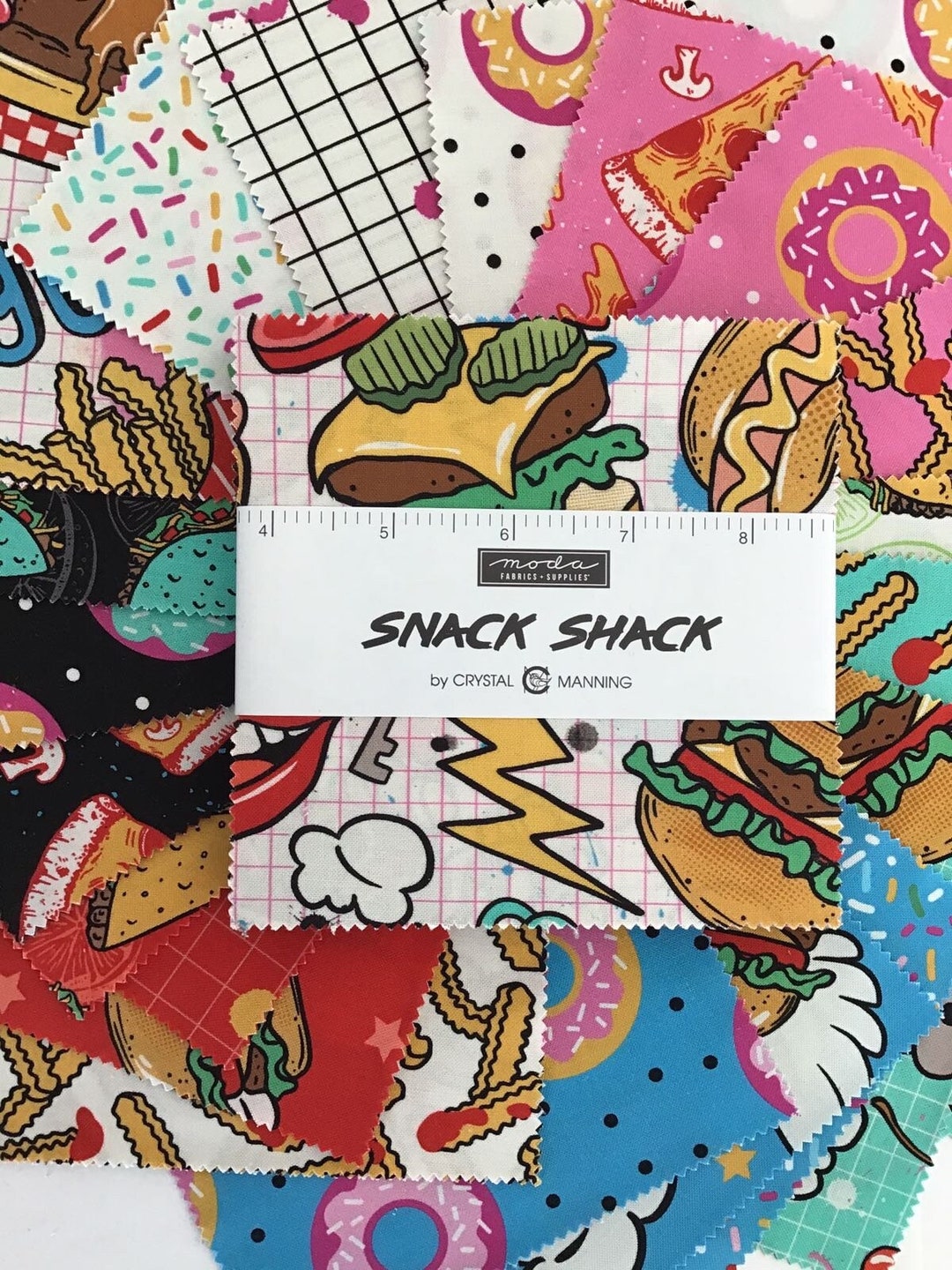Snack Shack Charm Pack by Crystal Manning for Moda Fabrics, (42) 5 ...