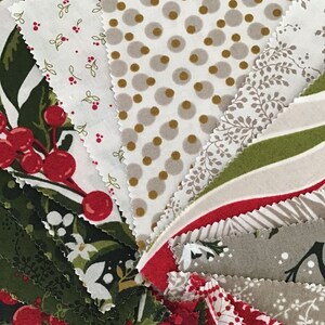 Pine Valley Charm Pack by Basicgrey for Moda Fabrics, 42 5 Precut Cotton Holiday Quilt Squares ...