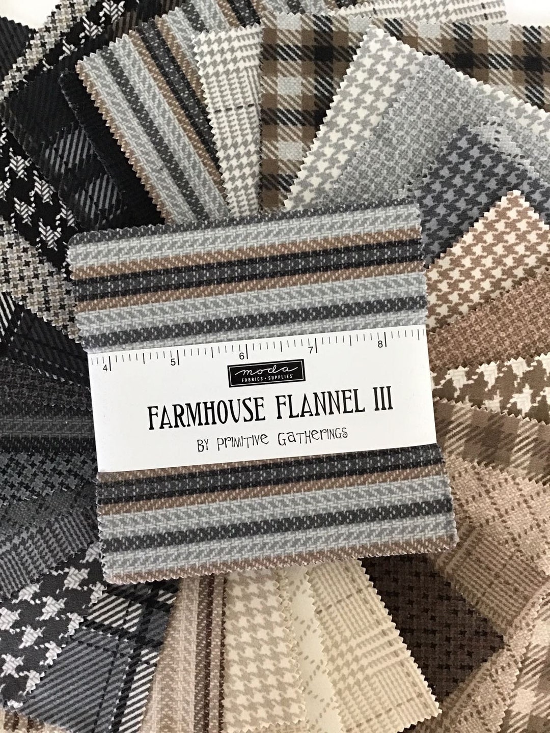 Farmhouse Flannel III Charm Pack by Primitive Gatherings for Moda ...