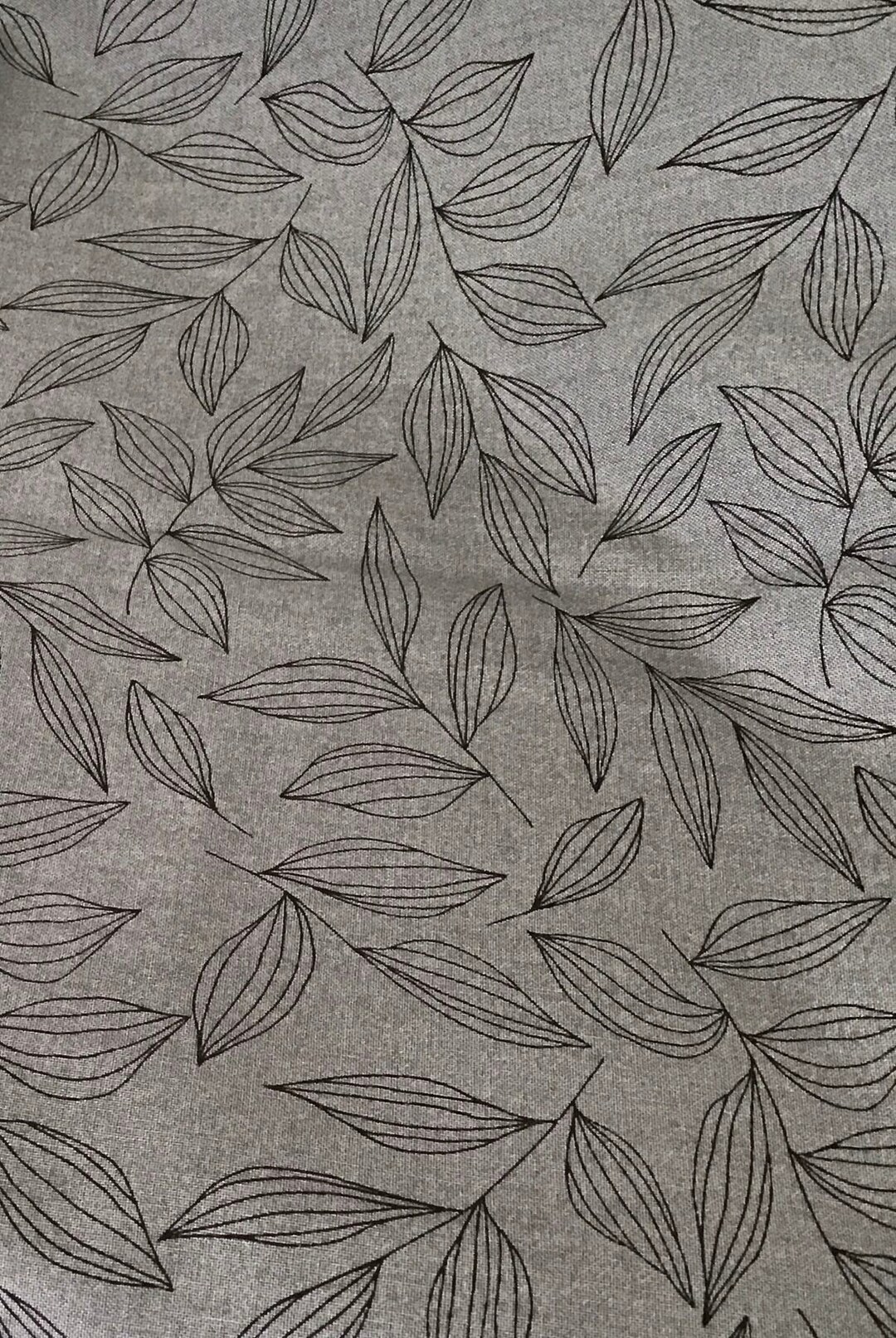 Create Fabric by Alli K Design for Moda Fabrics, Leaves Graphite 11522 ...