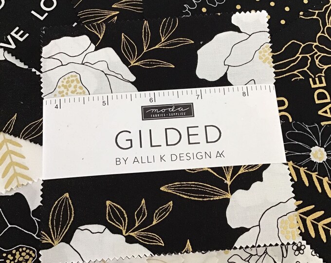 Gilded Charm Pack by Alli K Design AK for Moda Fabrics, (42) 5" Precut ...